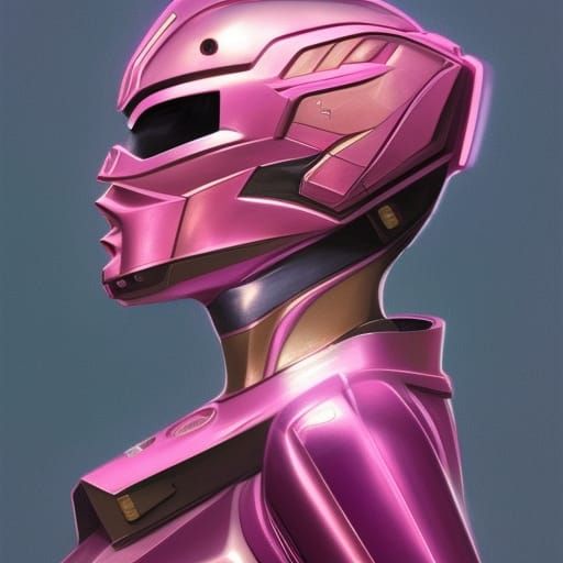 pink power ranger - AI Generated Artwork - NightCafe Creator