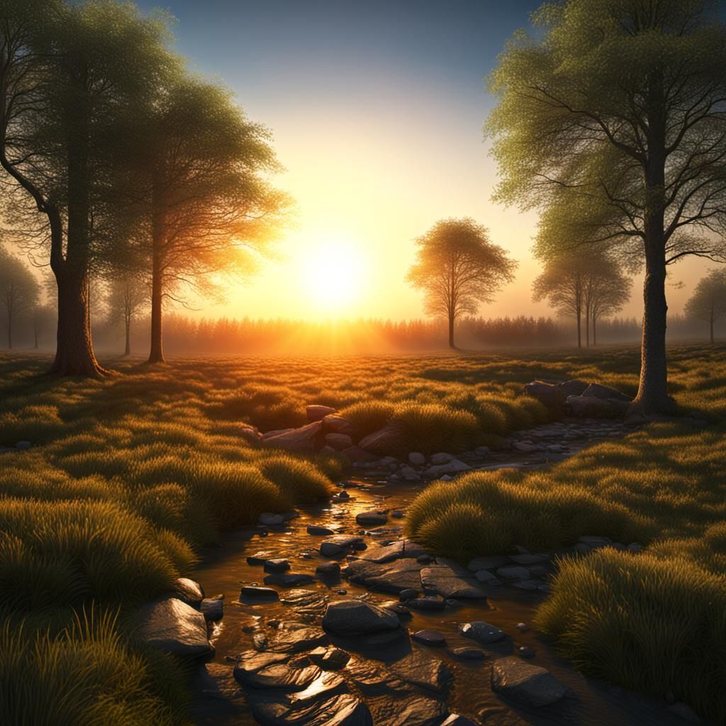 The sun rises somewhere on 23 April 8K resolution realistic wild ...