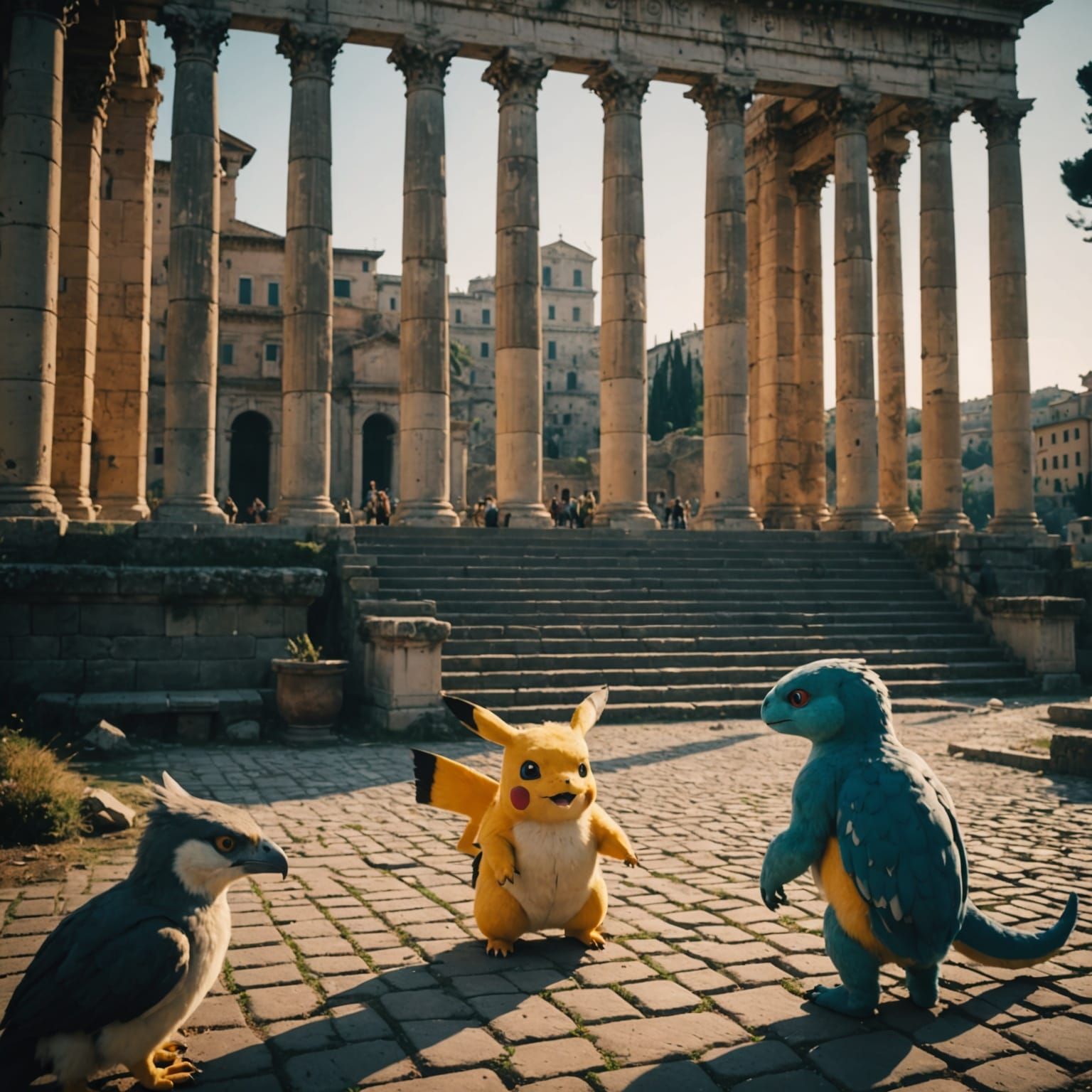 Pokémons in ancient Rome - Pokémon Legends Emerge in Ancient...