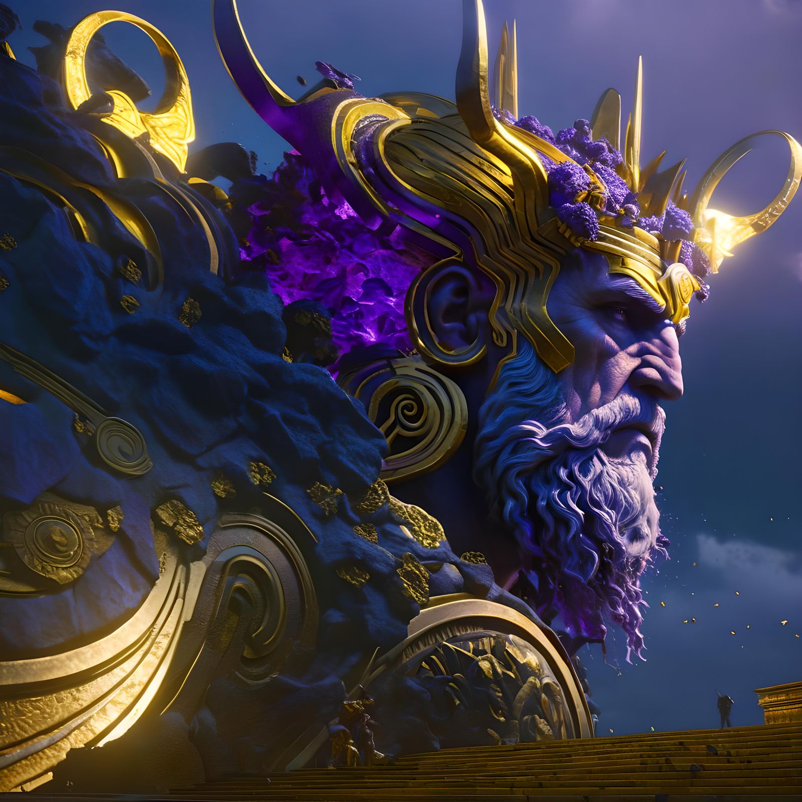 Cronos the Titan king of the world - AI Generated Artwork - NightCafe Creator