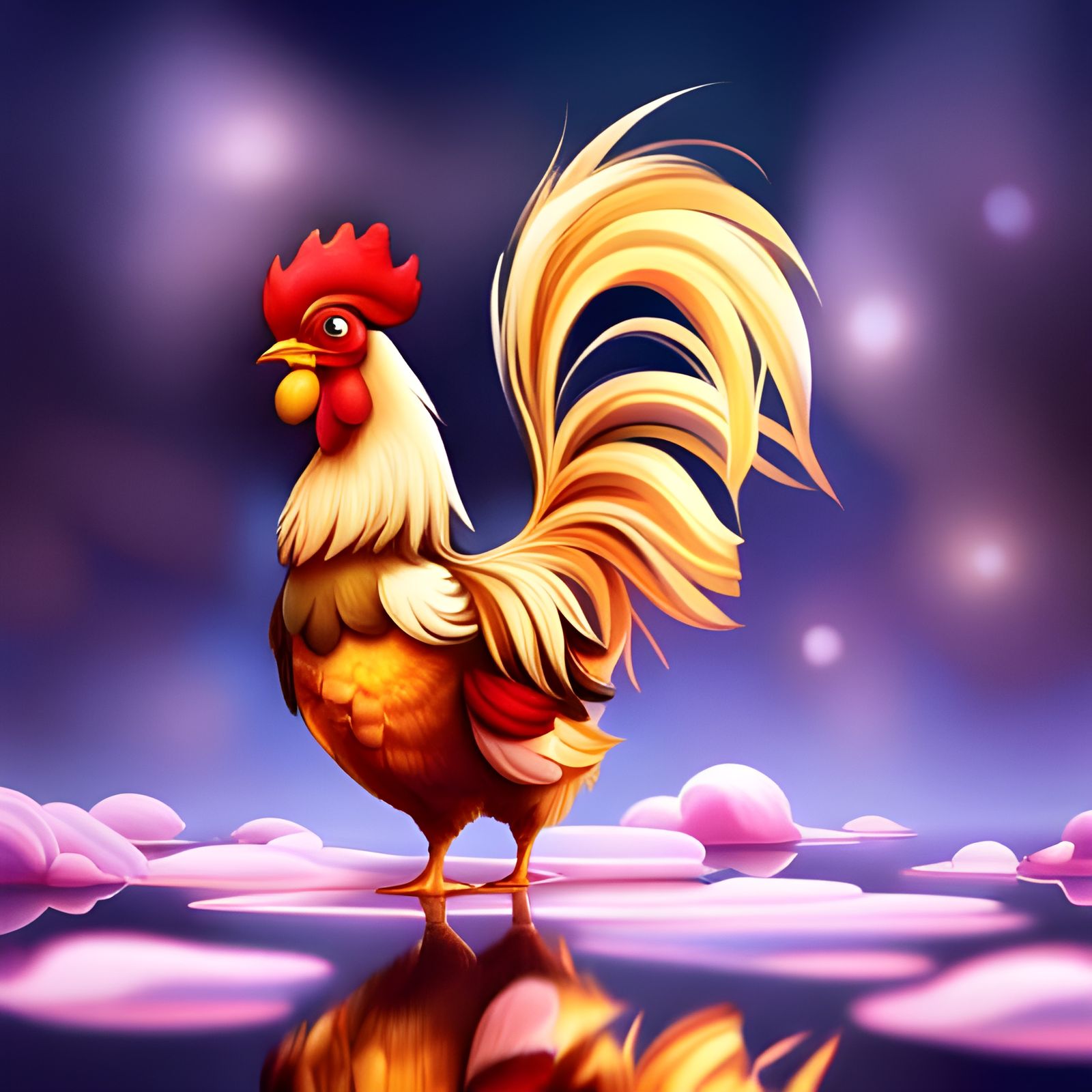 Stunning Rooster - AI Generated Artwork - NightCafe Creator
