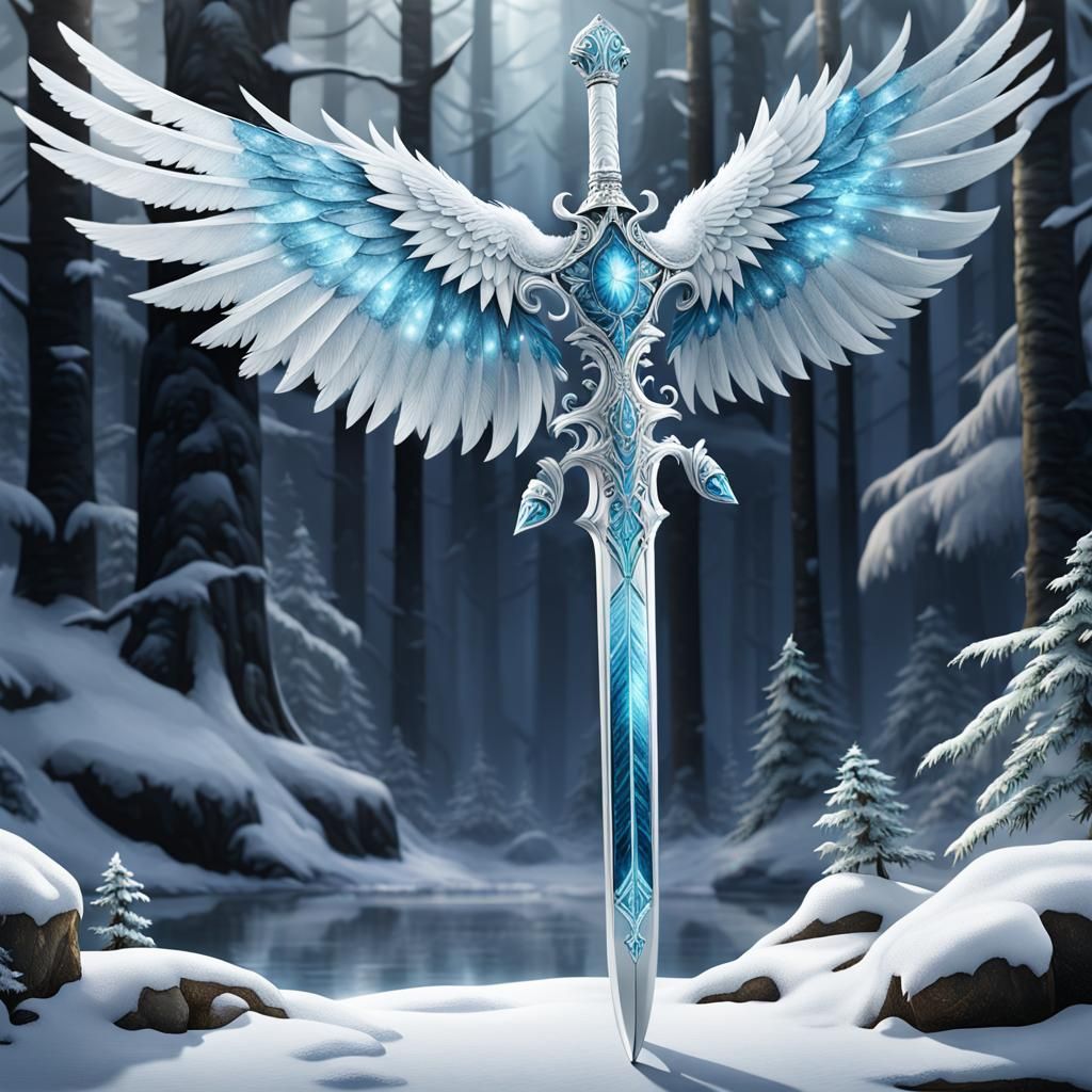 The ice bird sword - AI Generated Artwork - NightCafe Creator