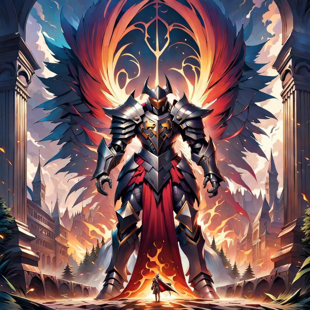 Knight, style: Berserk by Kentaro Miura - AI Generated Artwork ...