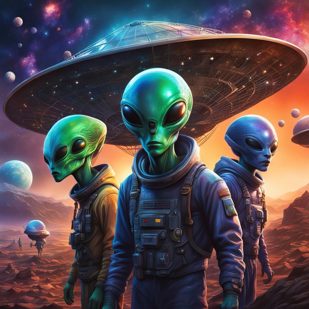 Aliens - AI Generated Artwork - NightCafe Creator