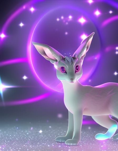 white espeon loves you too - AI Generated Artwork - NightCafe Creator