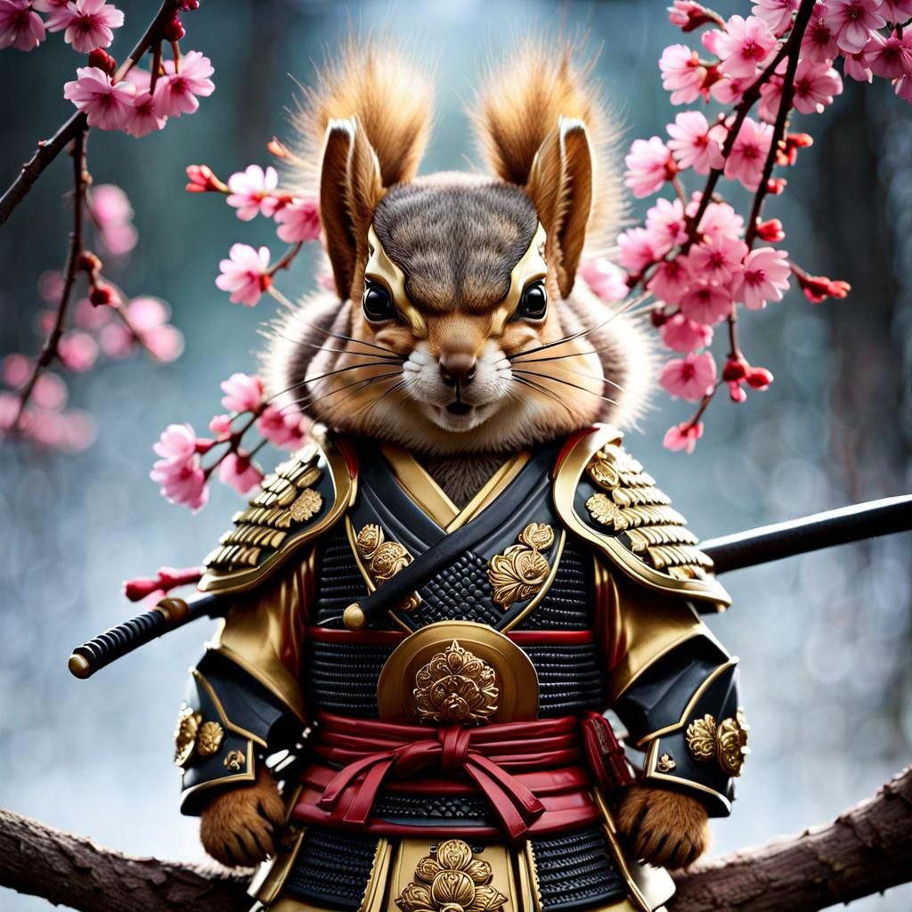 Samurai squirrel - AI Generated Artwork - NightCafe Creator