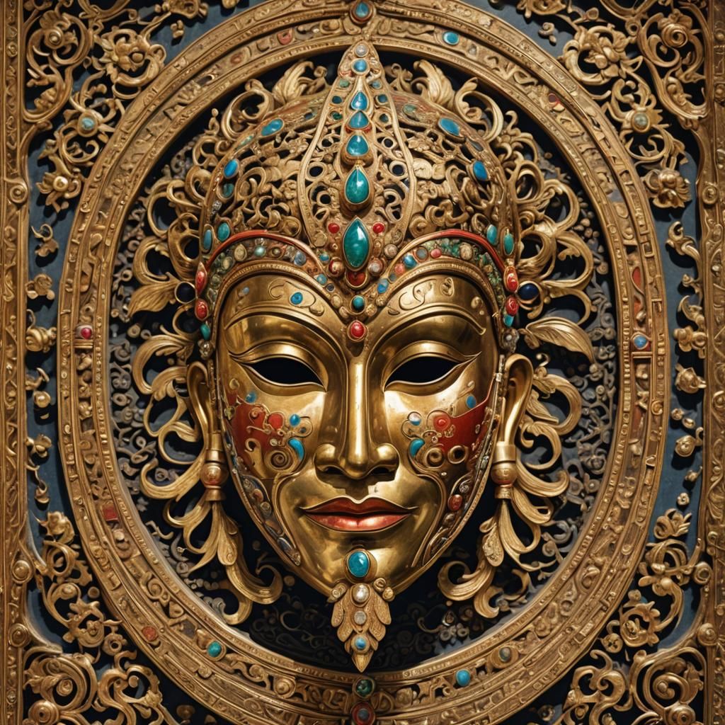 Sacred Mask - AI Generated Artwork - NightCafe Creator