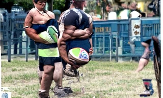 strength muscle rugby player - AI Generated Artwork - NightCafe Creator