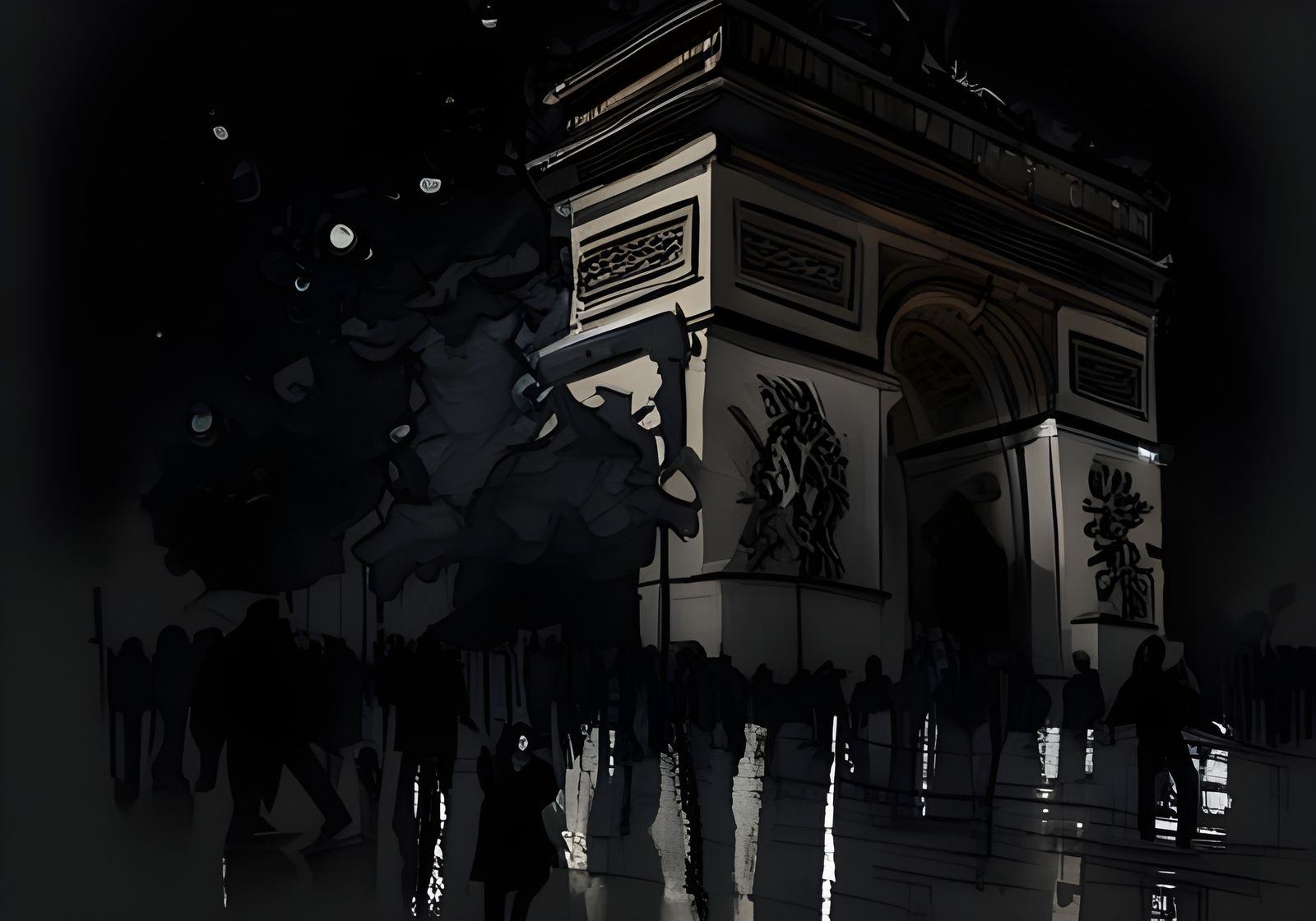 Arc de triomphe Paris - AI Generated Artwork - NightCafe Creator