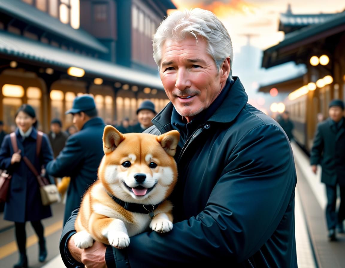 Richard Gere [Hachi movie] - AI Generated Artwork - NightCafe Creator