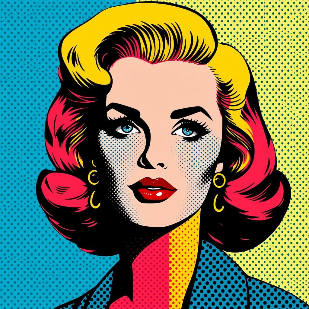 Famous Icon Reimagined as Pop Art - Famous Icon Reimagined a...