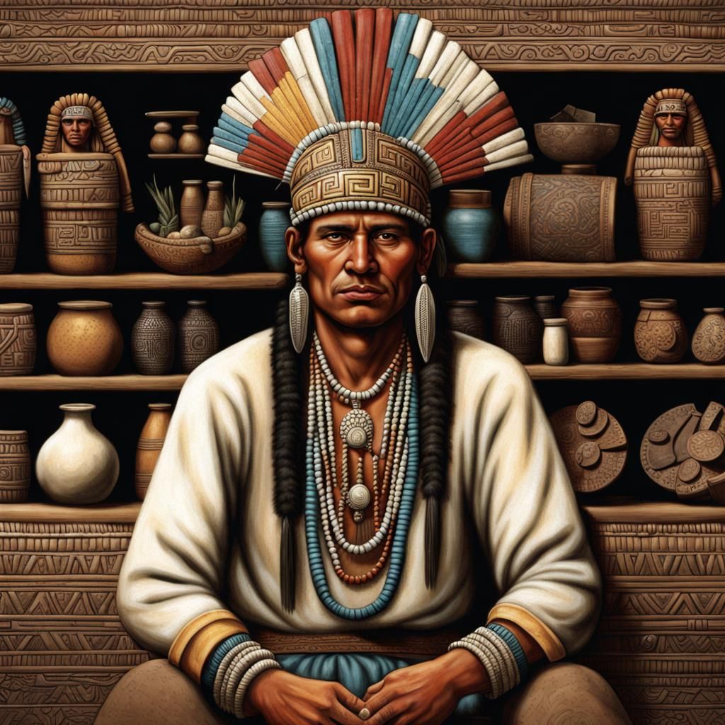 Aztec Merchant (Modern Age) - AI Generated Artwork - NightCafe Creator