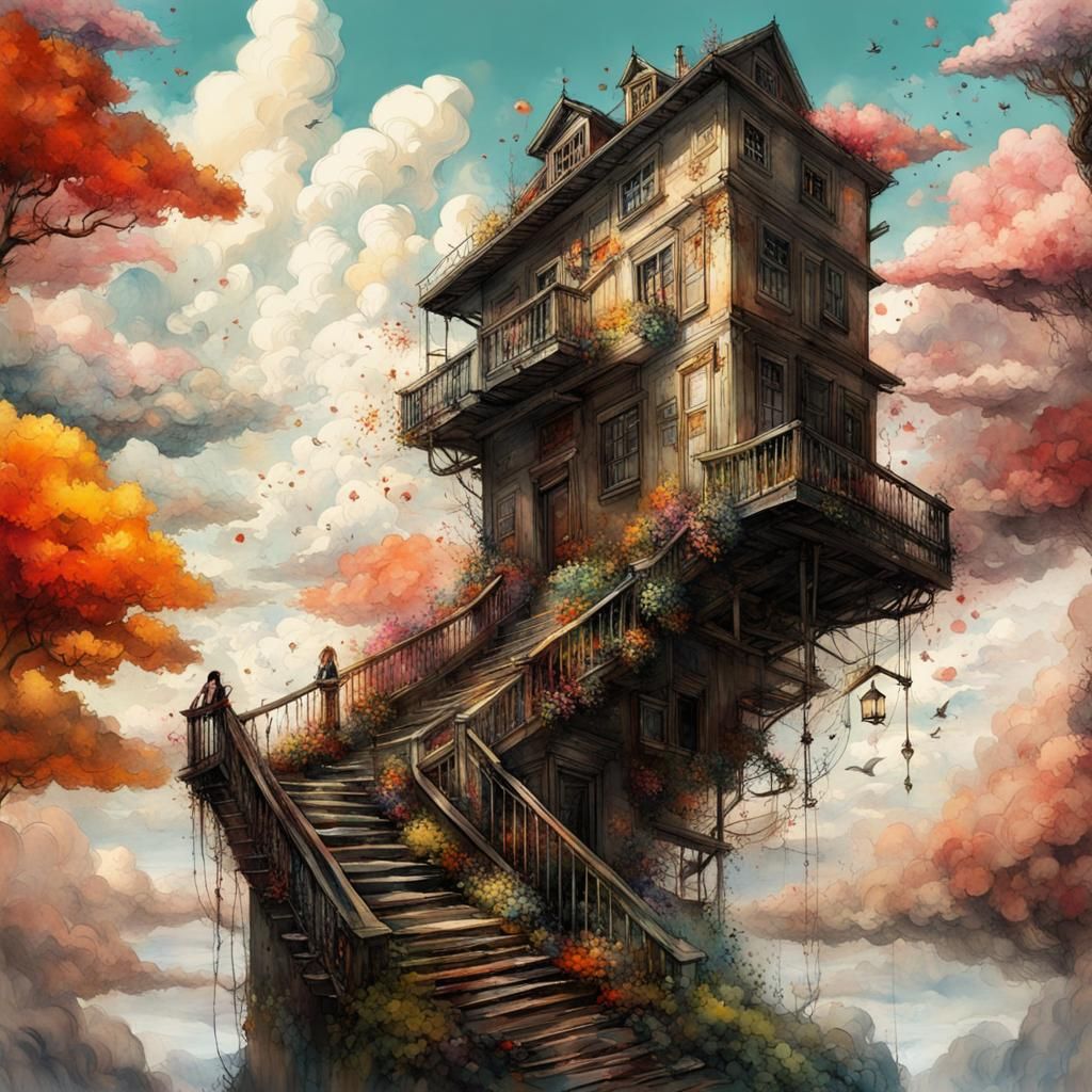 Drunken architect - AI Generated Artwork - NightCafe Creator