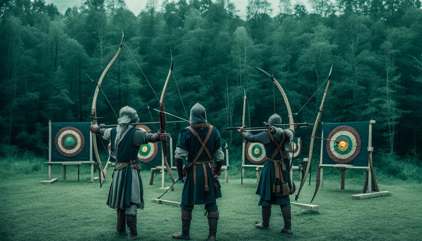 a medieval archery range - AI Generated Artwork - NightCafe Creator