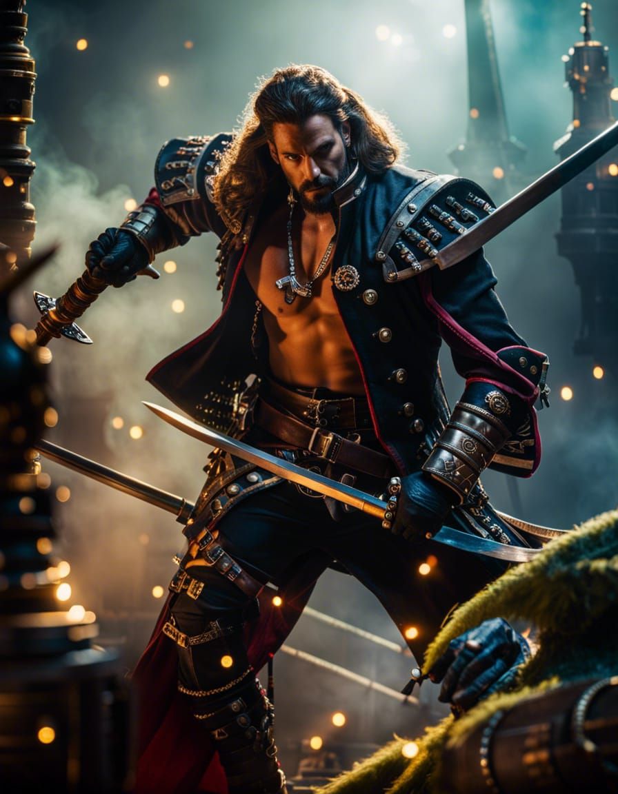 A Swashbuckling Captain Enters The Fray - AI Generated Artwork ...