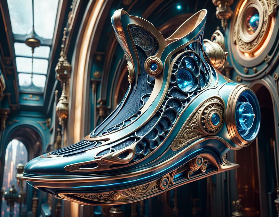 Futuristic hovering shoe v4 - AI Generated Artwork - NightCafe Creator