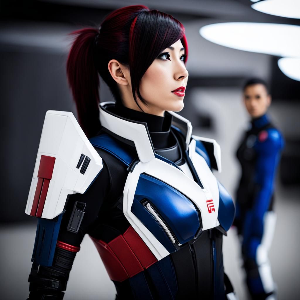 Hiromi Oshima as female Commander Shepard from Mass Effect 3 - AI ...
