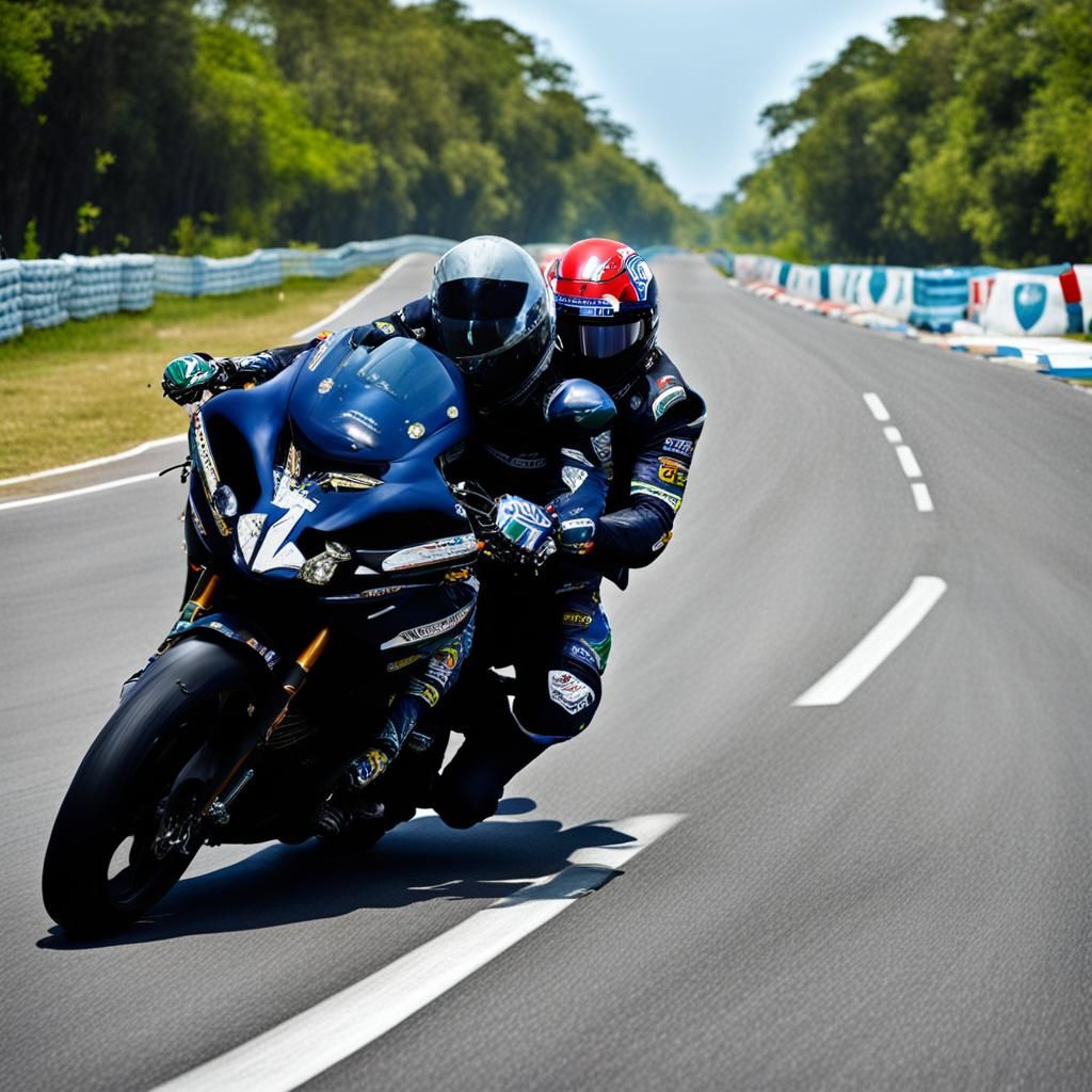 Motorcycle competition - AI Generated Artwork - NightCafe Creator