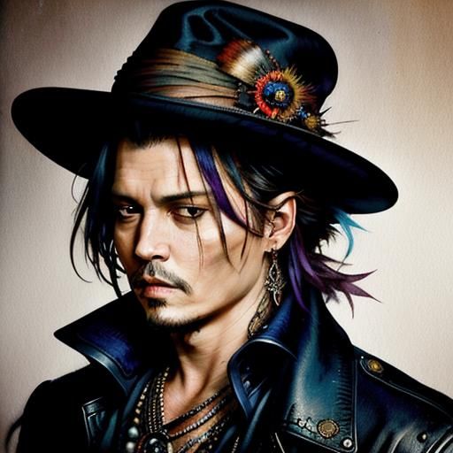 Johnny Depp - AI Generated Artwork - NightCafe Creator