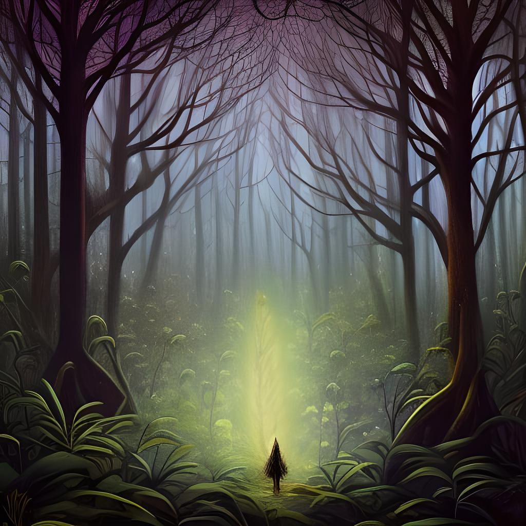 The Nightjar Forest - AI Generated Artwork - NightCafe Creator