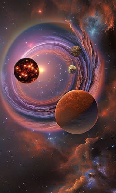 Cosmic Vortex - AI Generated Artwork - NightCafe Creator