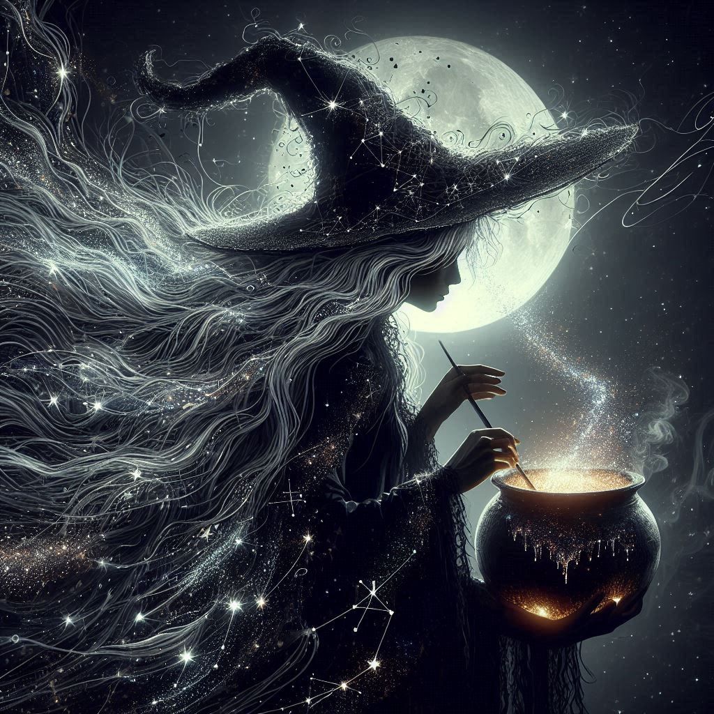 Cosmic Witch - AI Generated Artwork - NightCafe Creator