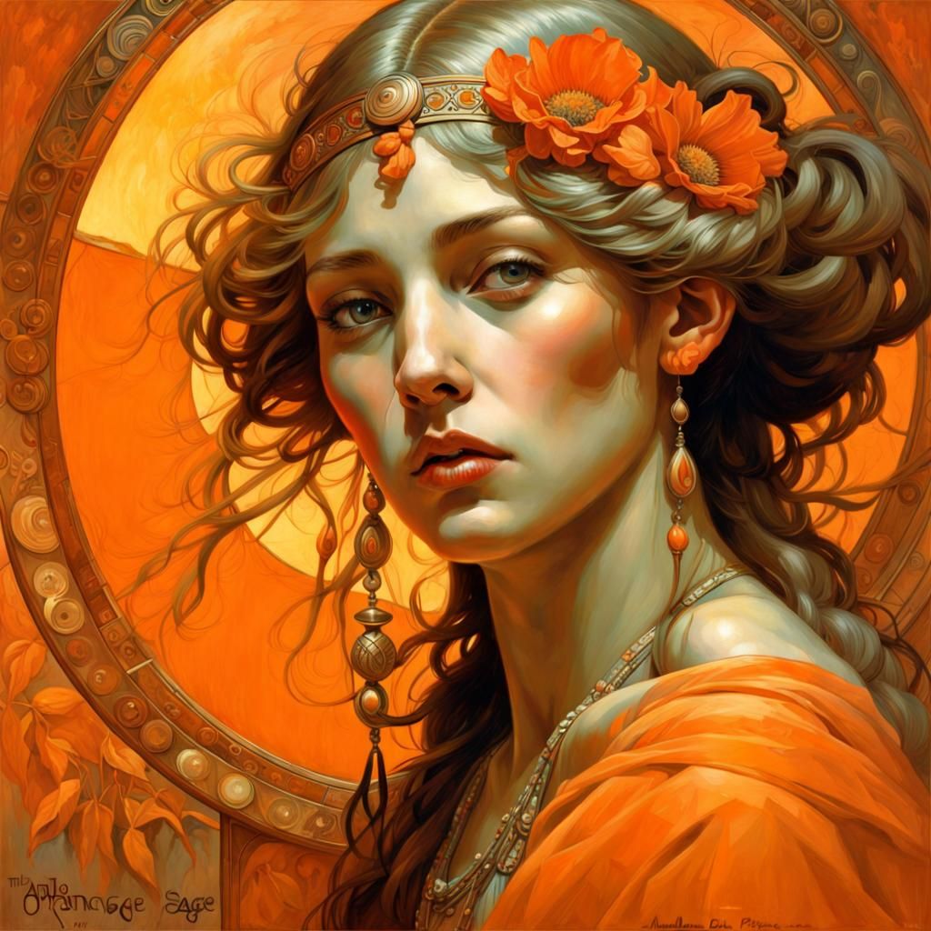 Orange is the New Pink - AI Generated Artwork - NightCafe Creator