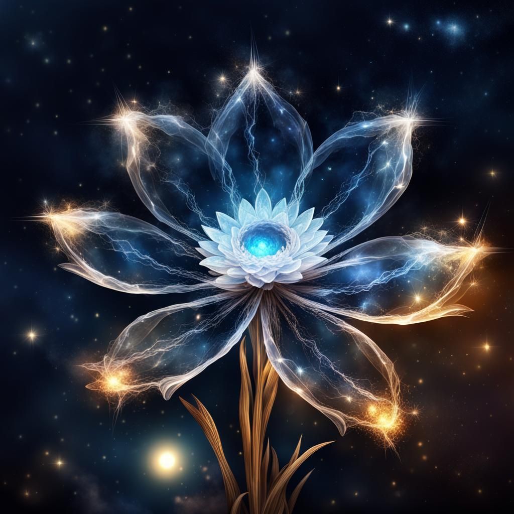 Electric bloom - AI Generated Artwork - NightCafe Creator
