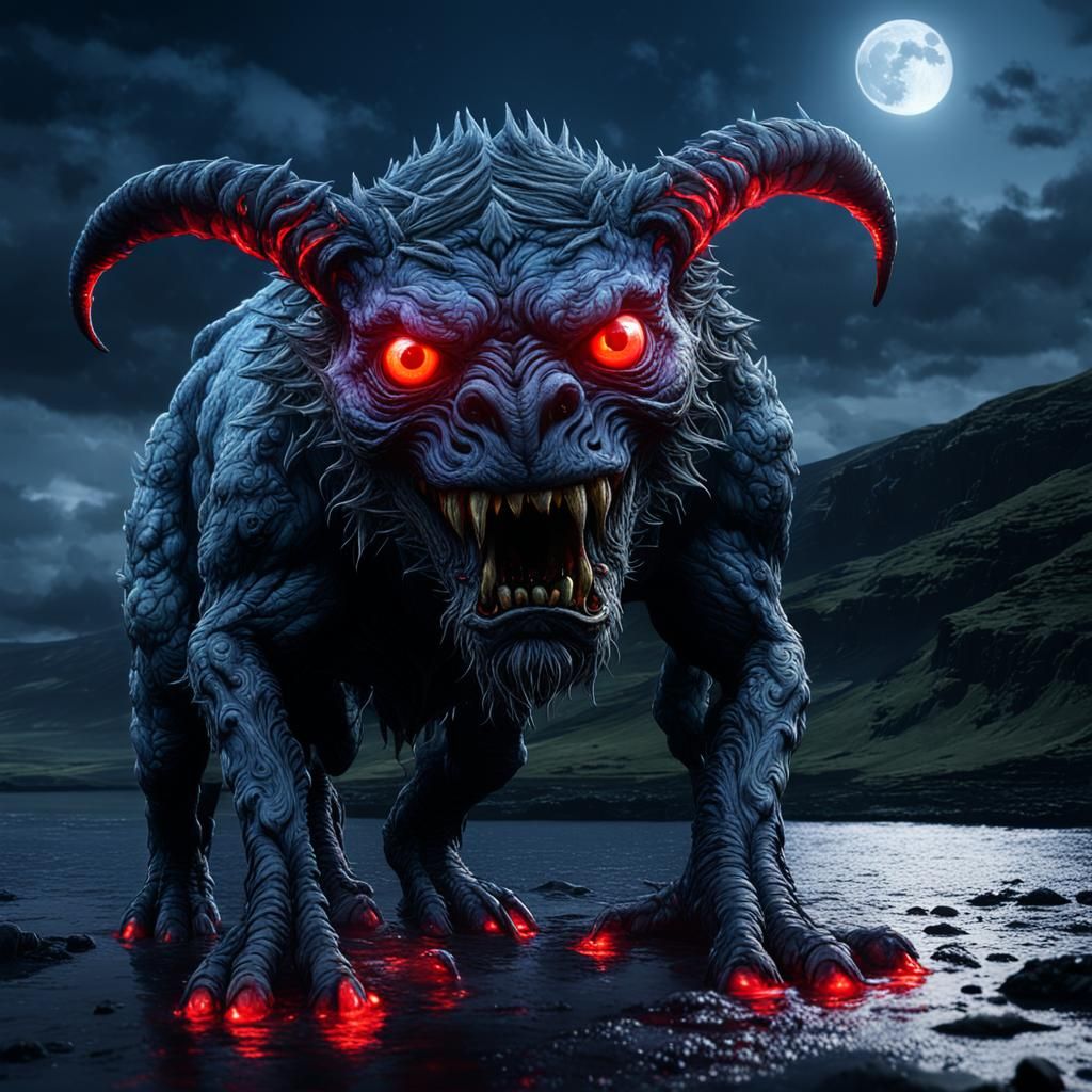 The Red-Eyed Beast - AI Generated Artwork - NightCafe Creator