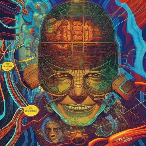 A chaotic mind - AI Generated Artwork - NightCafe Creator