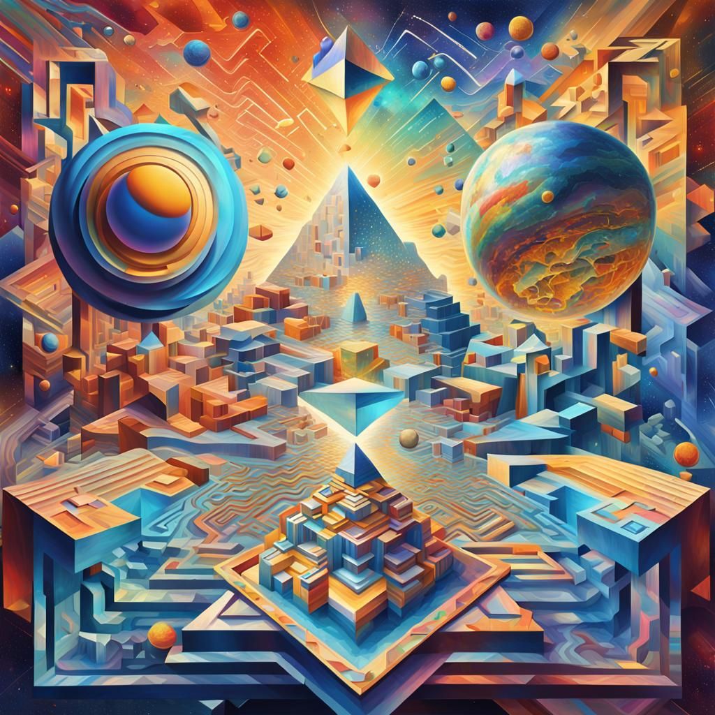 Paralell Universes Collide ! - AI Generated Artwork - NightCafe Creator