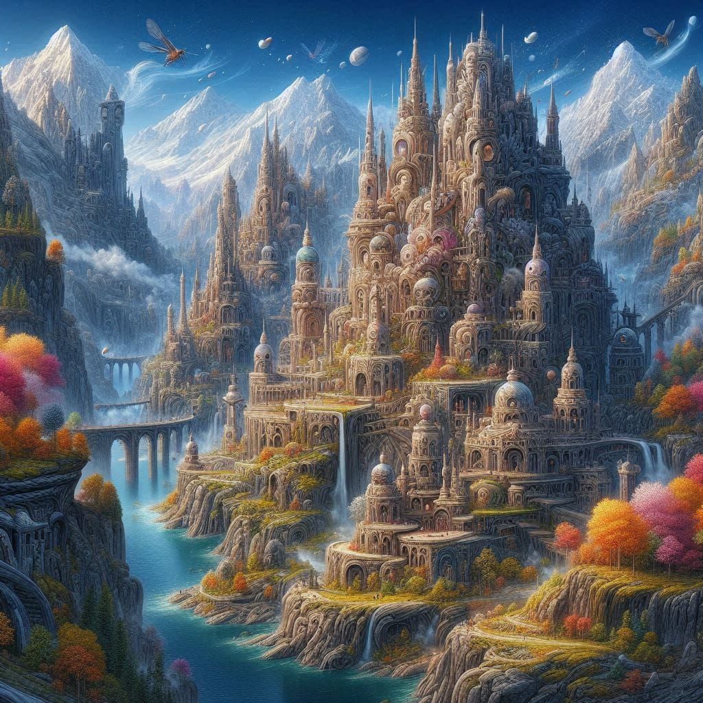 Imaginary Landscape 3 - AI Generated Artwork - NightCafe Creator