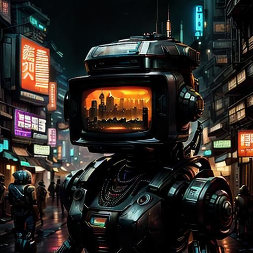 portrait of a Companion Robot from the game “Stray” by Annapurna and ...