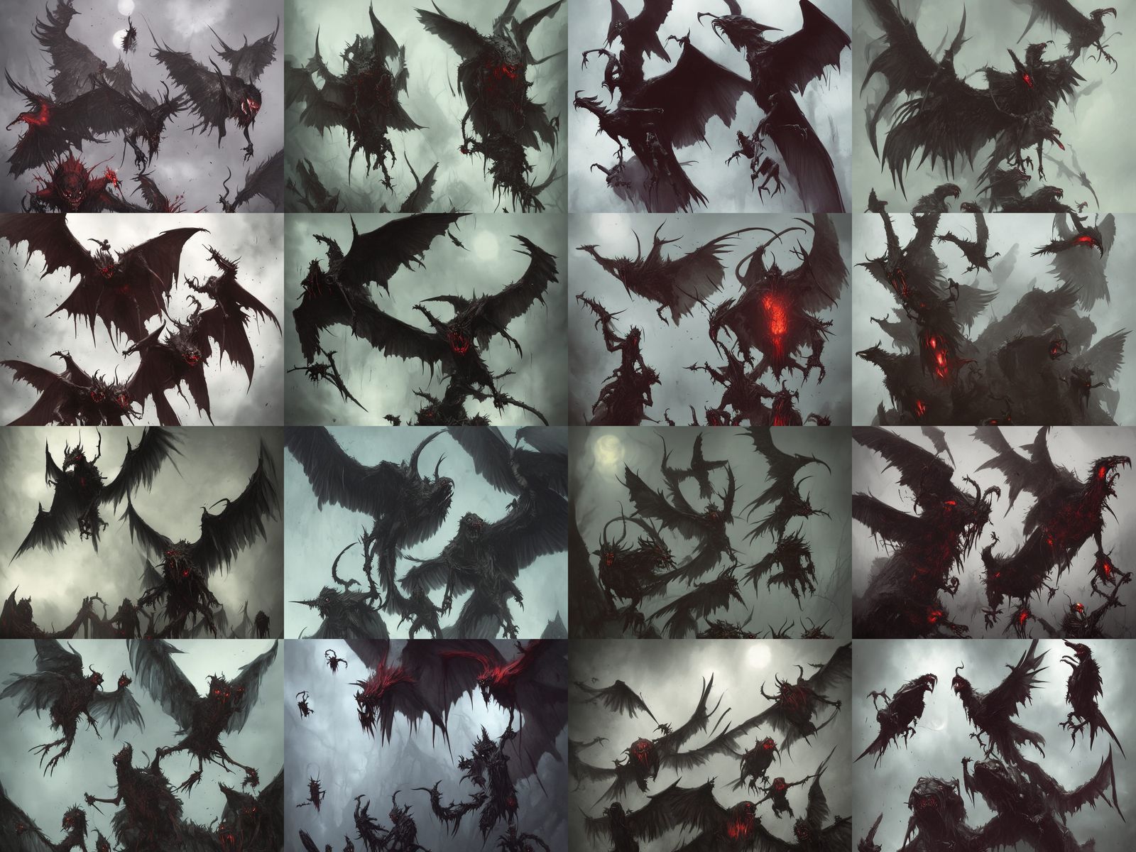 Demonic Birds from Hell! - AI Generated Artwork - NightCafe Creator