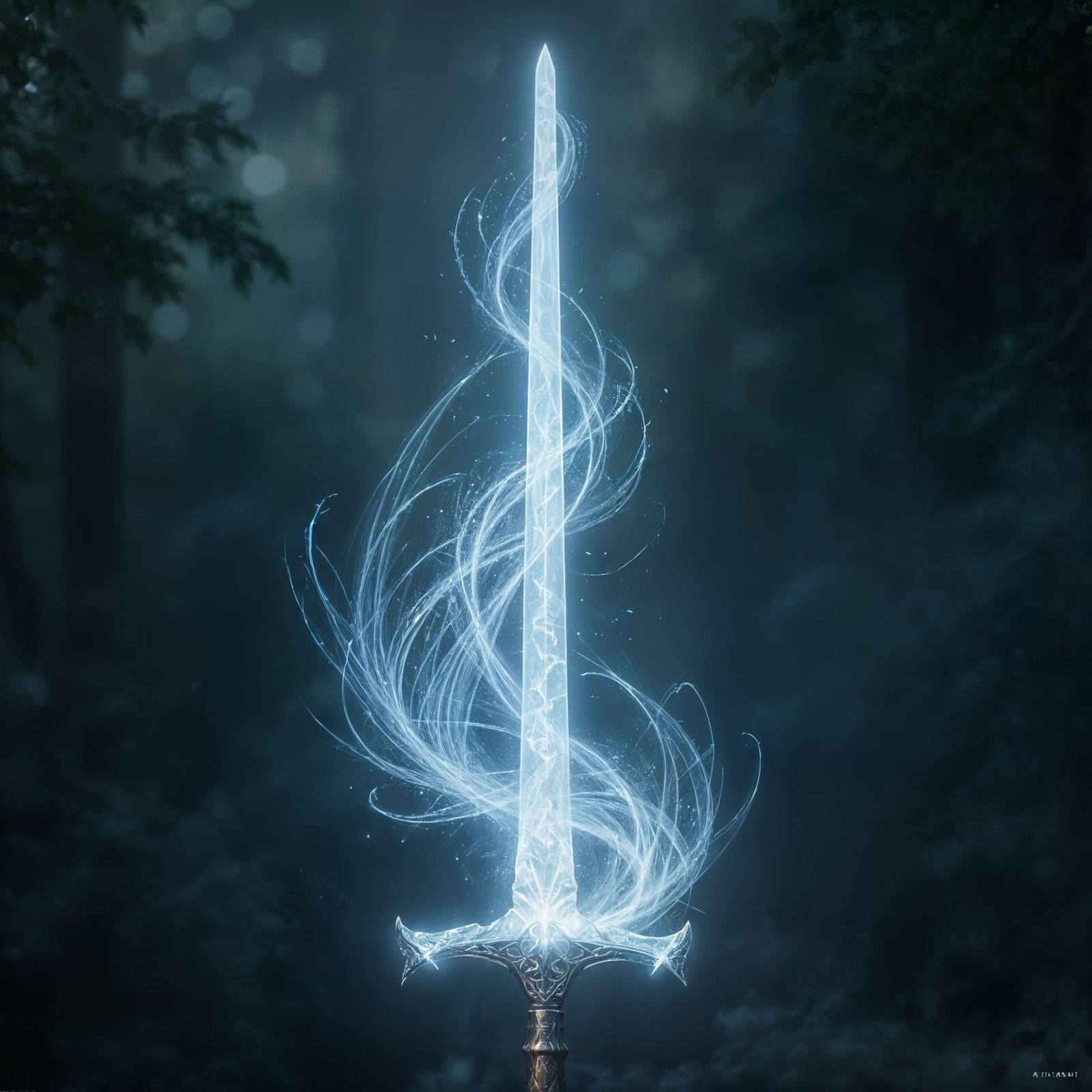 Sword of Celestial Power, Radiant and Righteous - AI Art