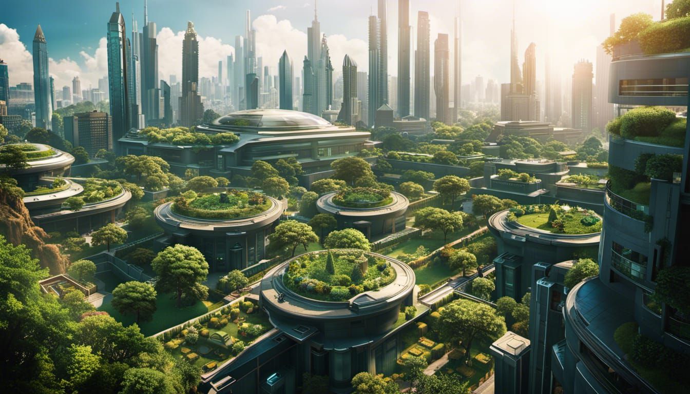 Eco Utopia - AI Generated Artwork - NightCafe Creator