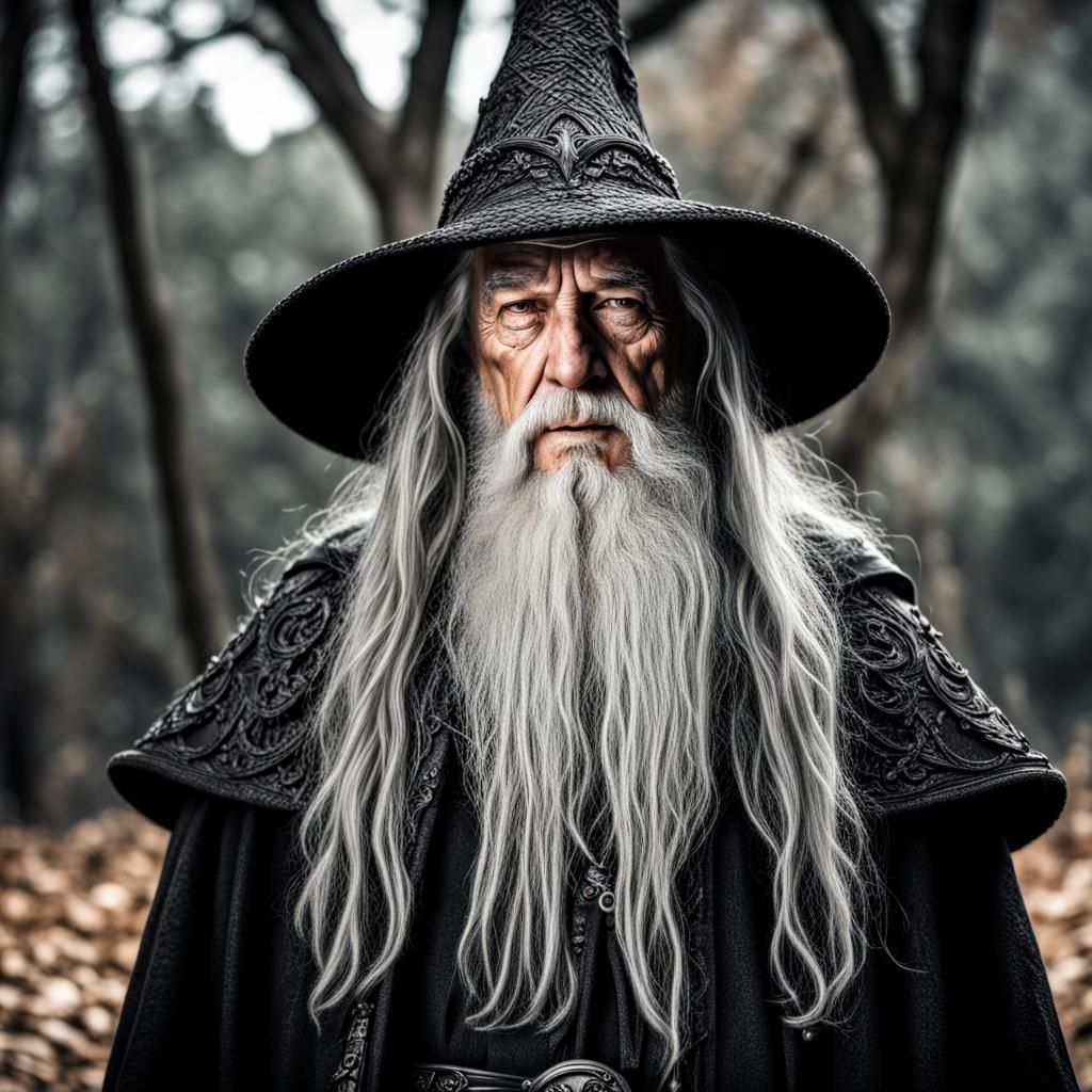 Goth Gandalf - AI Generated Artwork - NightCafe Creator
