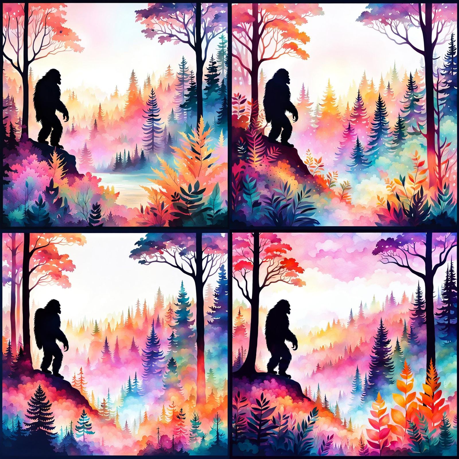 Sasquatch Silhouette - Sasquatch Silhouette