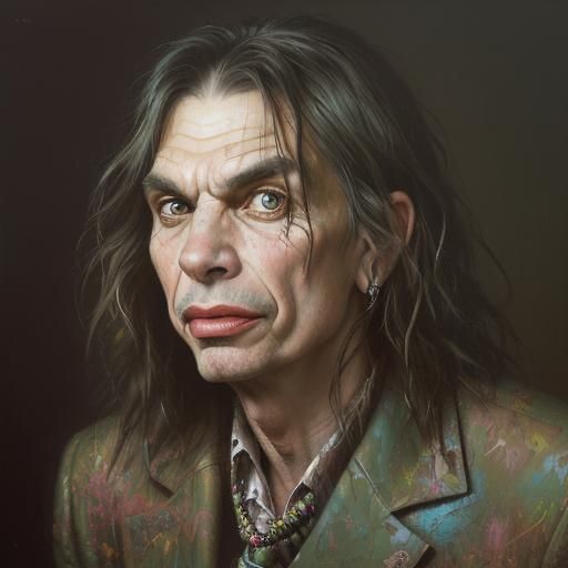 Mr Bean Steven Tyler hybrid - AI Generated Artwork - NightCafe Creator