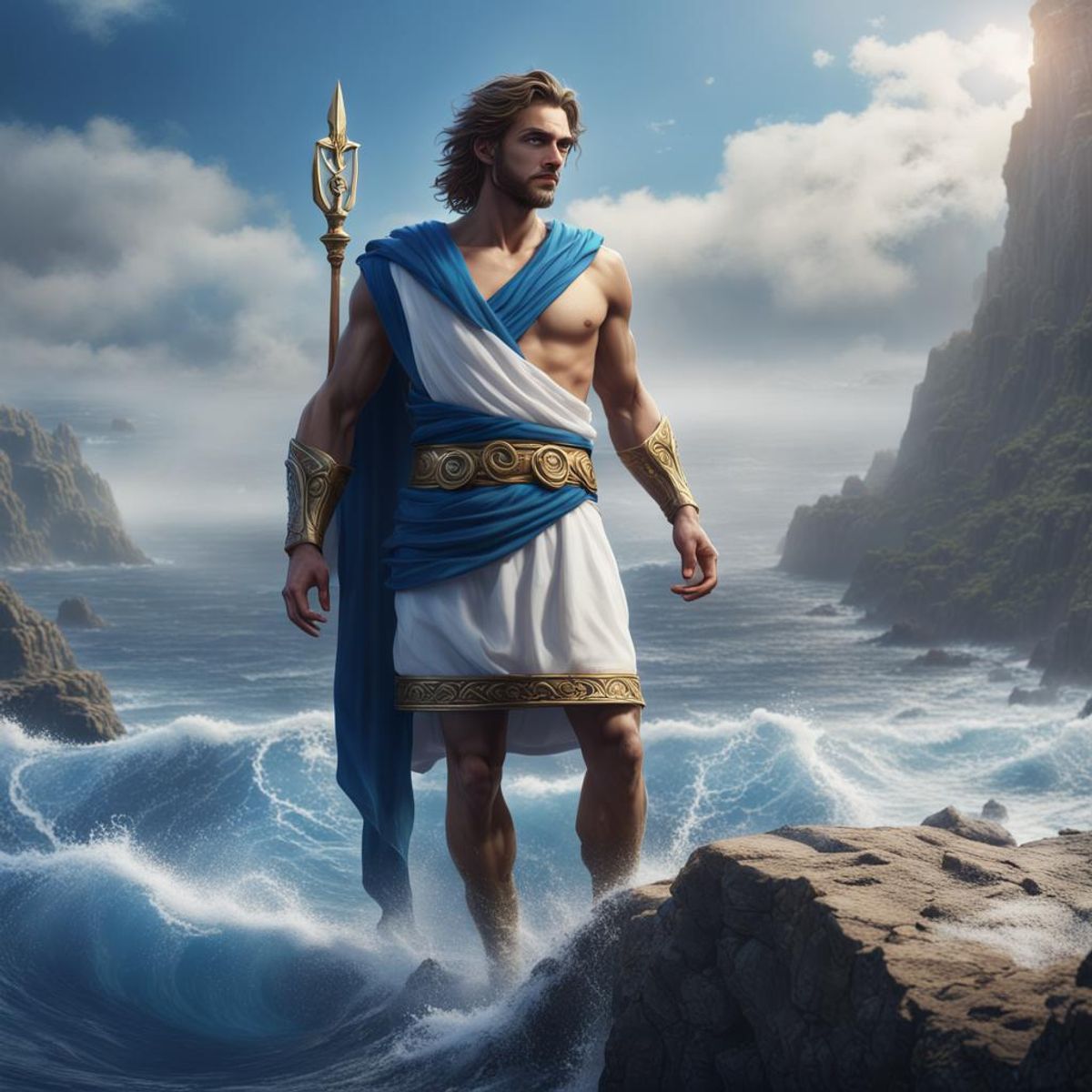 The Greek God Posiedon. He is a 20 year old. He was power over the ...