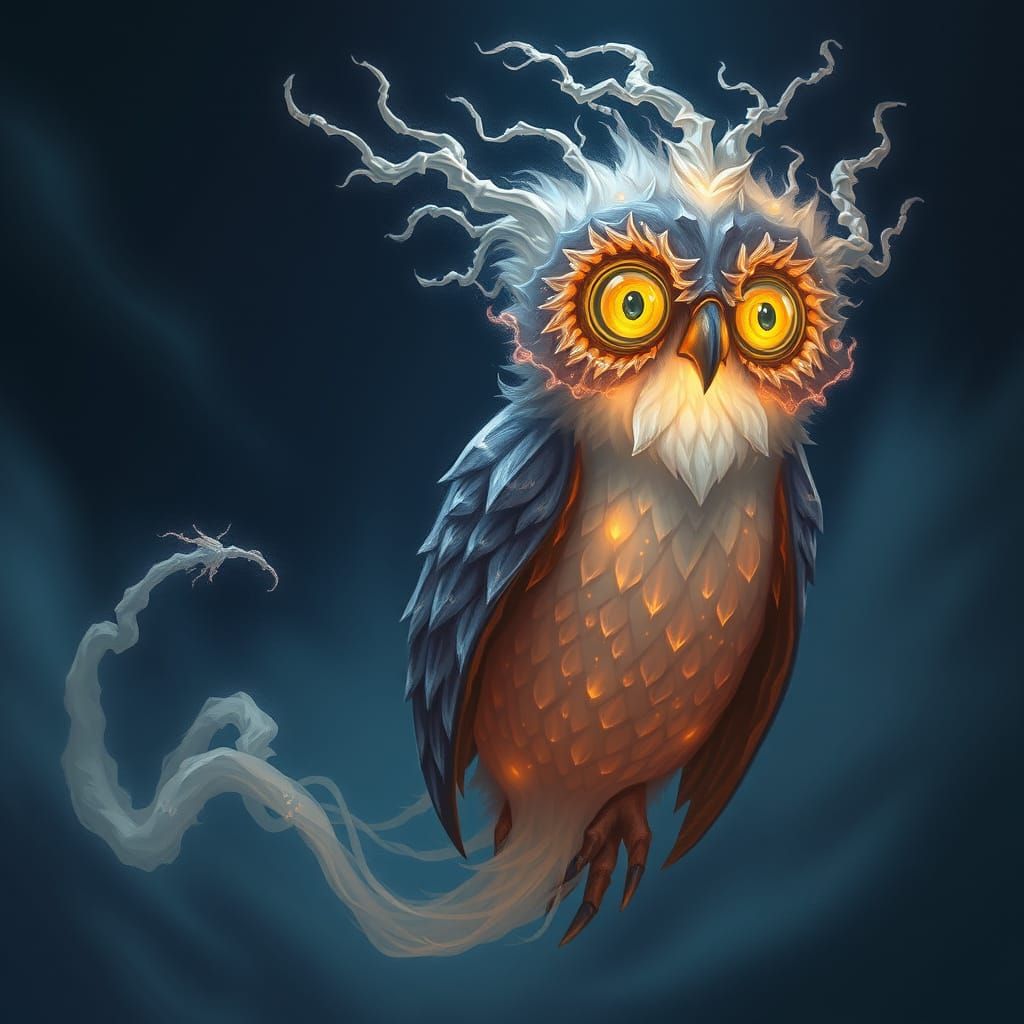 Seaowl wisp creature - Ethereal Seaowl Wisp Creature Illustr...