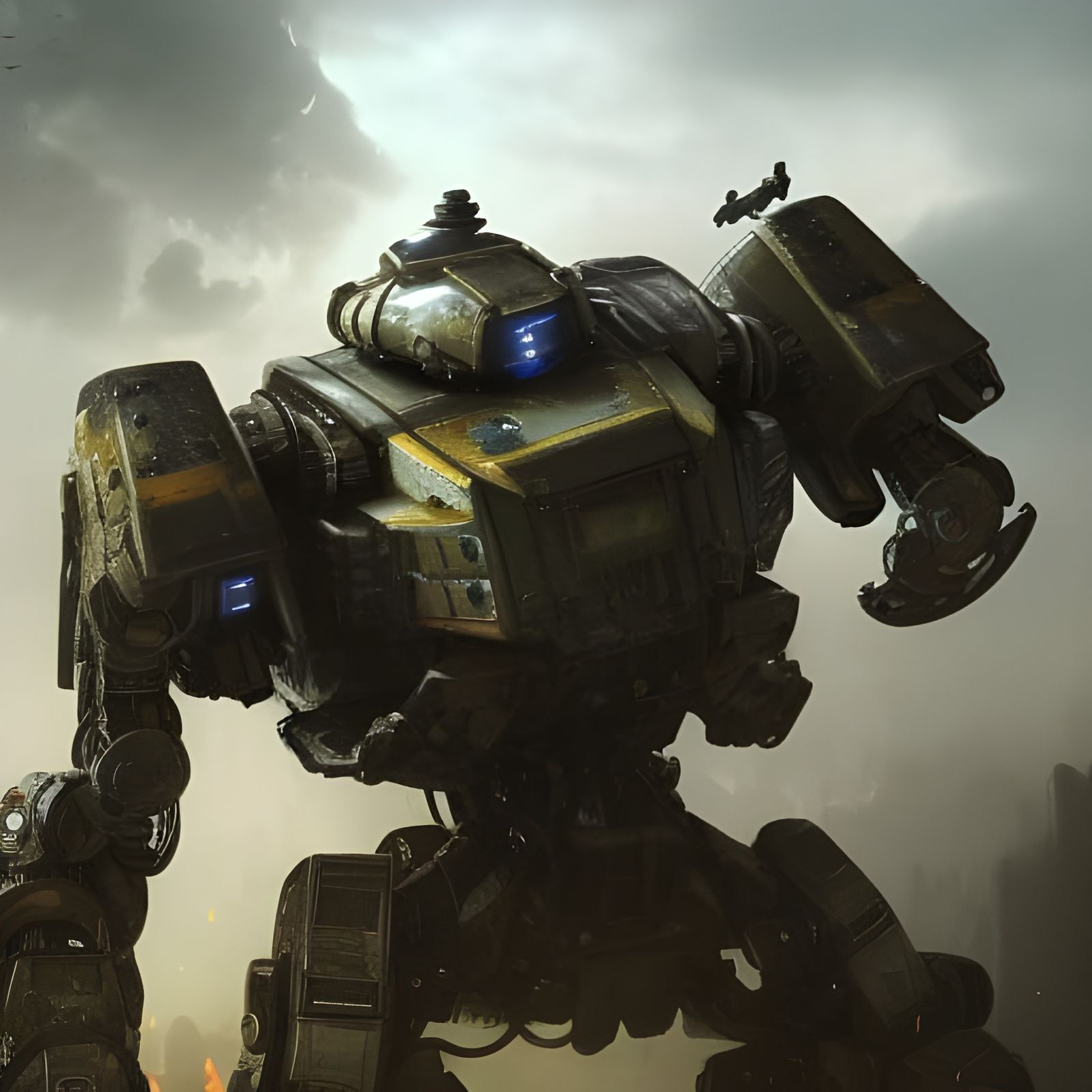 The Broken Mech- Daily challenge #120 - NightCafe