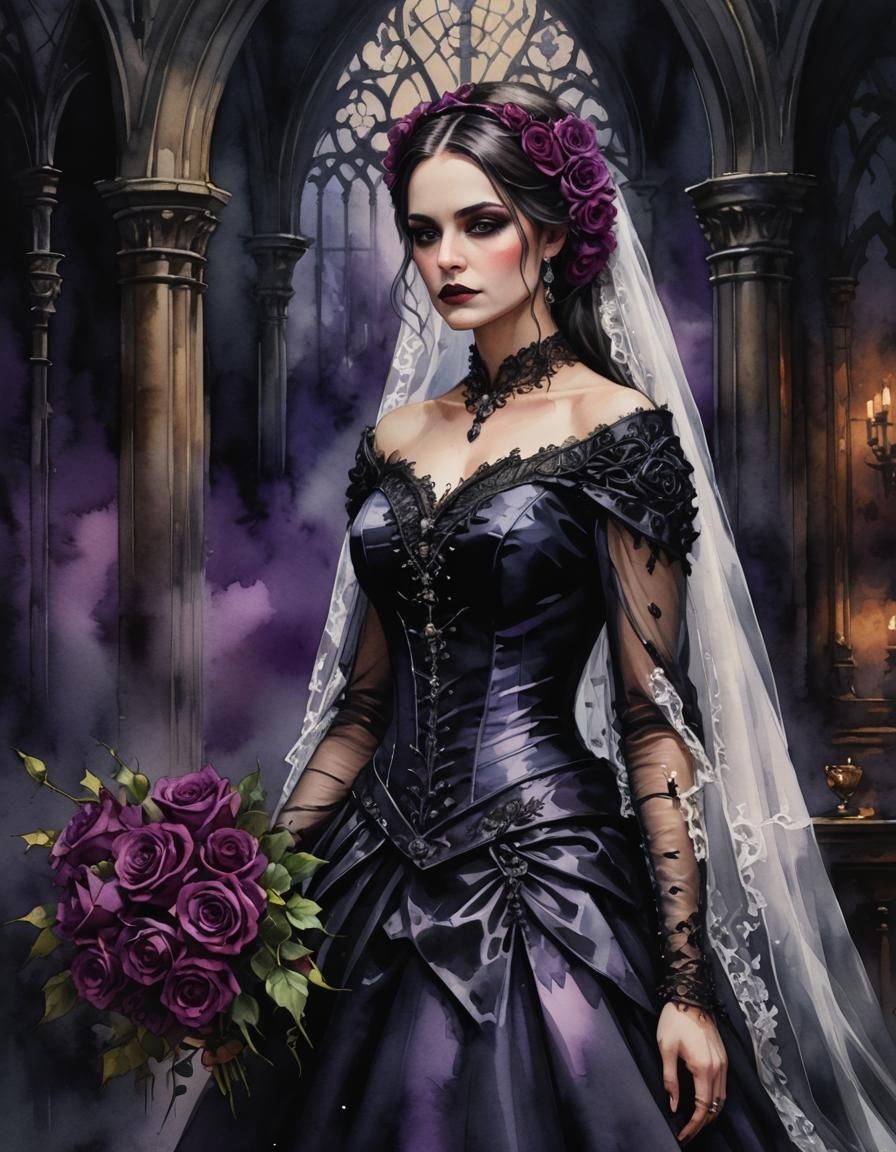Dark Bride - AI Generated Artwork - NightCafe Creator