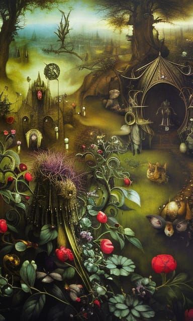 Creature garden - AI Generated Artwork - NightCafe Creator