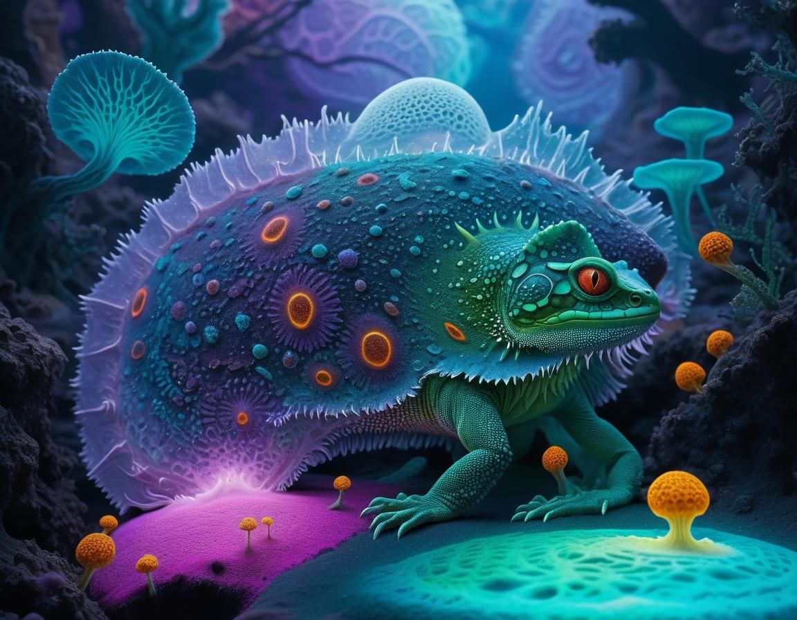 Amoeba Lizard Thing - AI Generated Artwork - NightCafe Creator