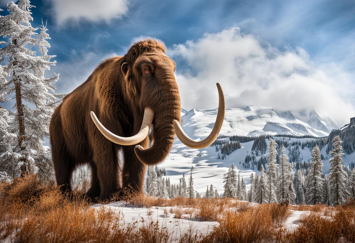 Cryptid series; Mammoth - AI Generated Artwork - NightCafe Creator
