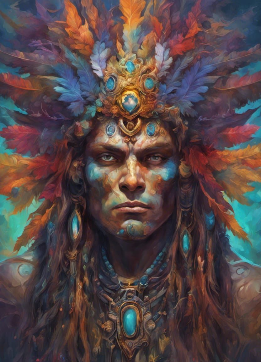 the ancient shaman - AI Generated Artwork - NightCafe Creator