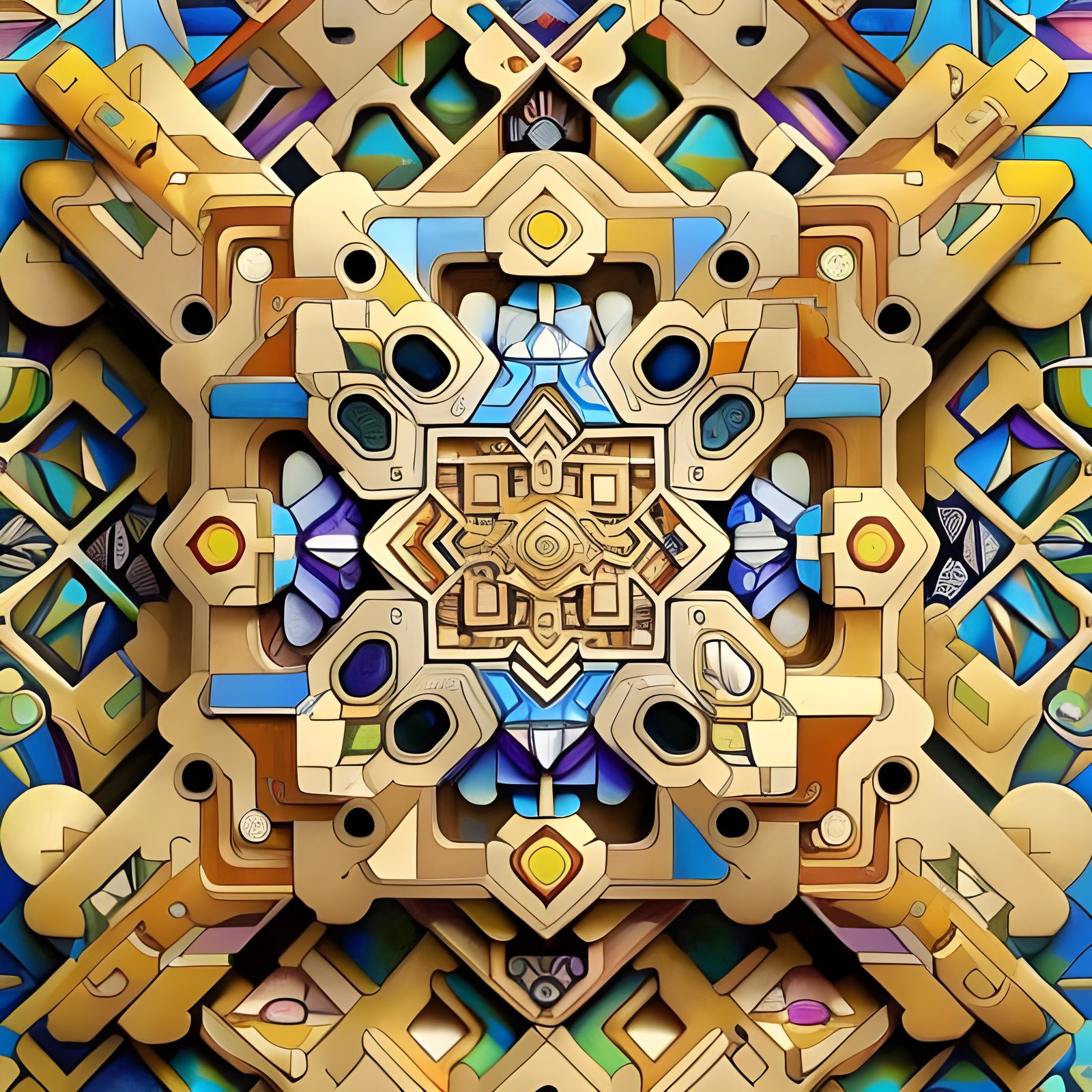 Abstract geometric 25jun23 - AI Generated Artwork - NightCafe Creator