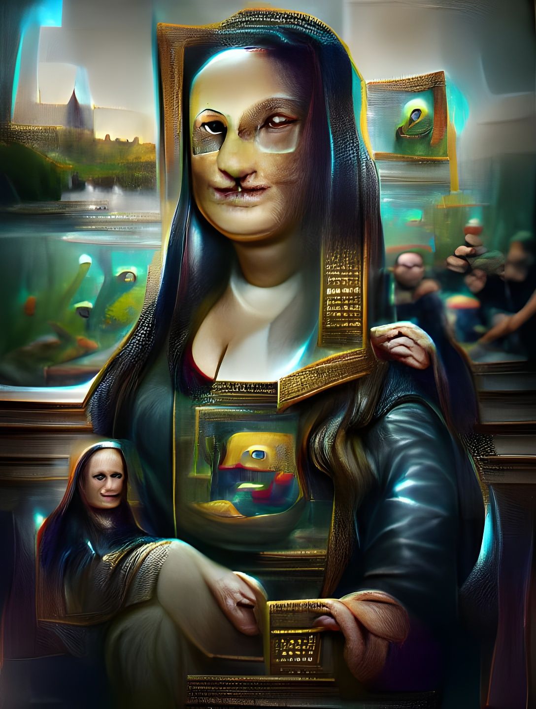 Mona Lisa by Greg rutkowski - AI Generated Artwork - NightCafe Creator