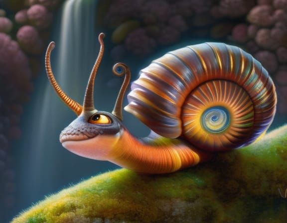 Snail adventure - AI Generated Artwork - NightCafe Creator